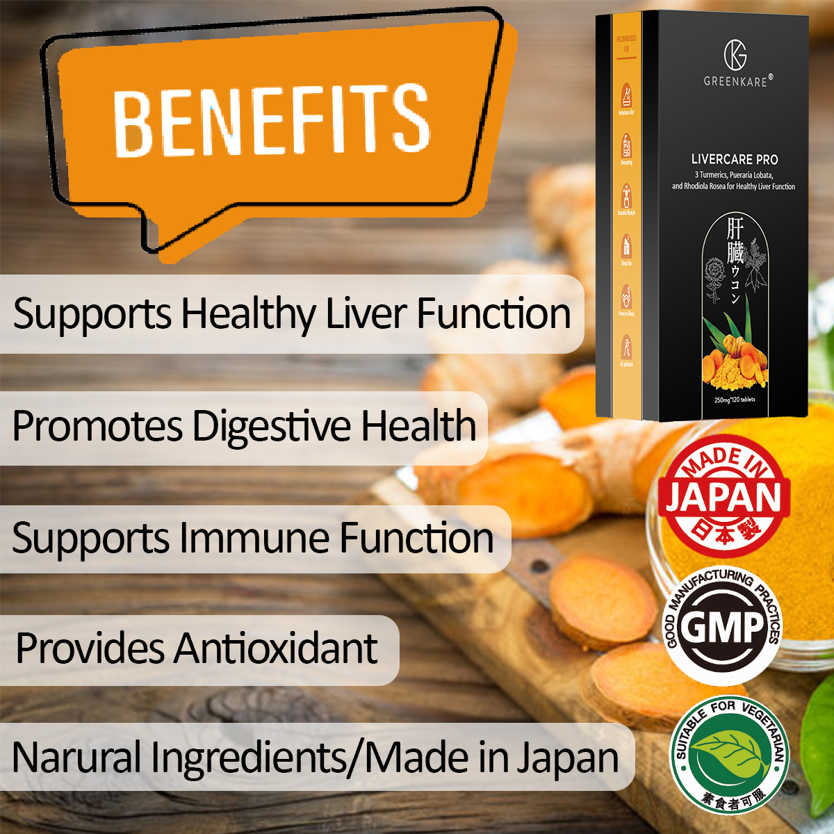 [Greenkare] Liver Care Triple Turmeric Extract-Natural Liver Cleanse ...