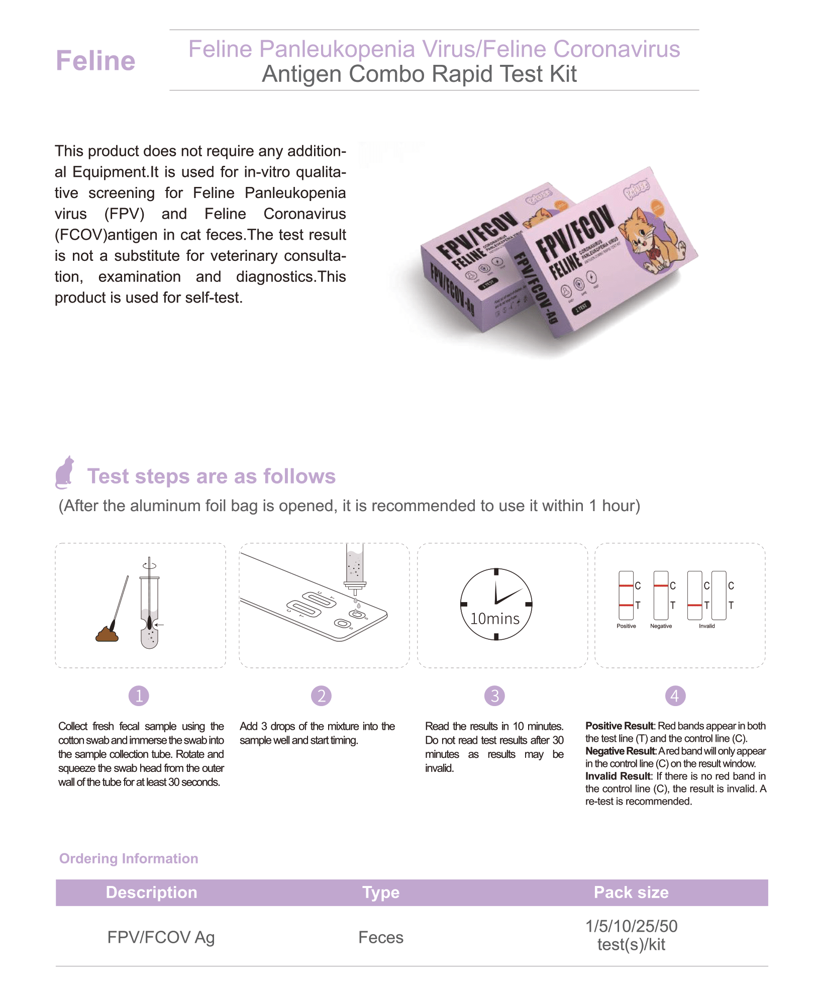 Feline Panleukopenia/Coronavirus FPV/FCOV|Canine Parvovirus/Coronavirus ...