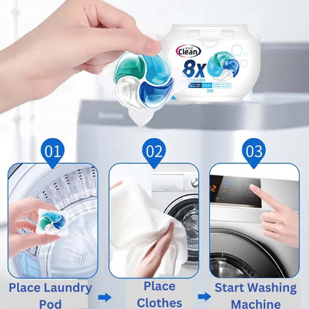 4-in-1 Laundry Capsule | Laundry Pod | Detergent Capsules (36/32 Capsules) | Shopee Singapore