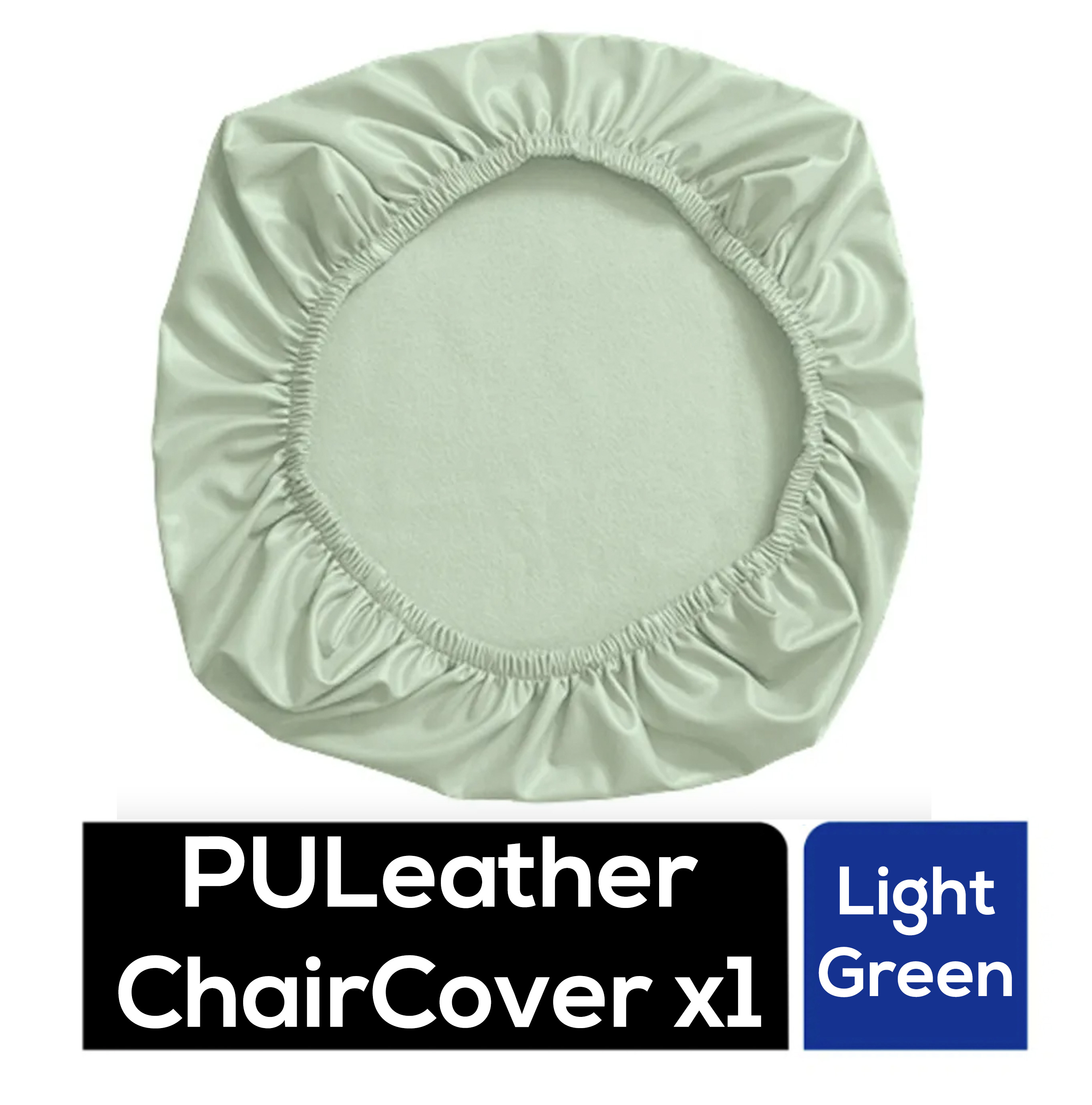 Waterproof Office Chair Seat Cover PU Leather Chair Seat Cover Elastic ...