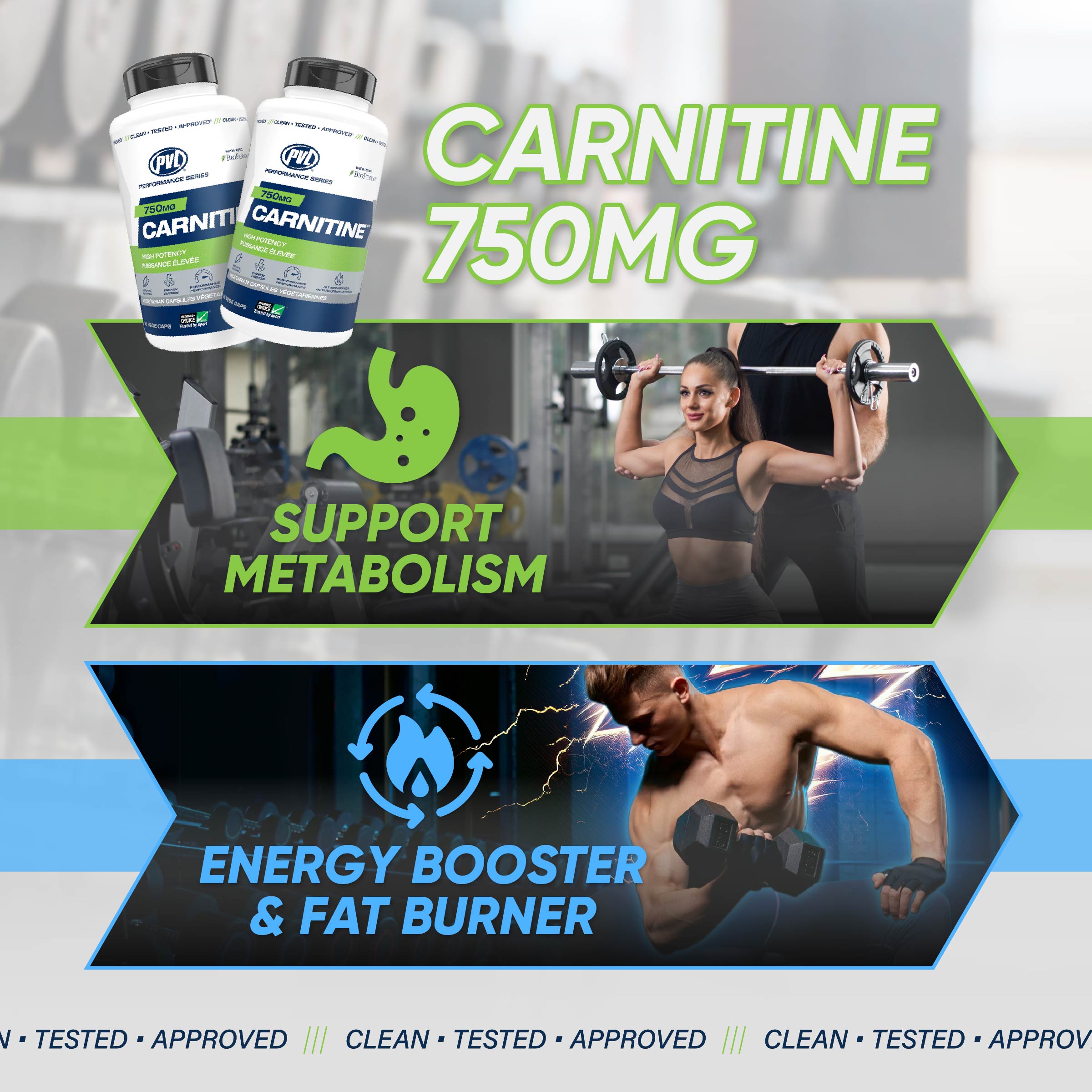 PVL Carnitine, Fat Burner, Amino Acid, L- Carnitine Supplement ...