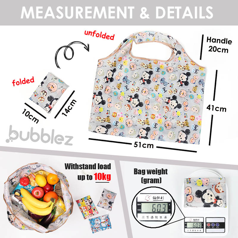 [SG SELLER] FOLDABLE RECYCLE BAG (LARGE SIZE ) [0-49] / ECO / REUSABLE ...