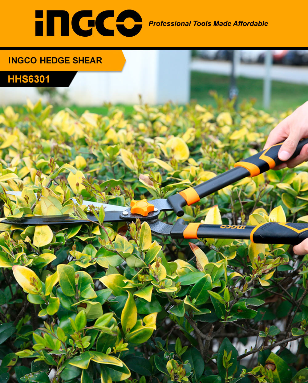 INGCO Hedge Shear with Heat Treatment Blade HHS6301 | Shopee Singapore