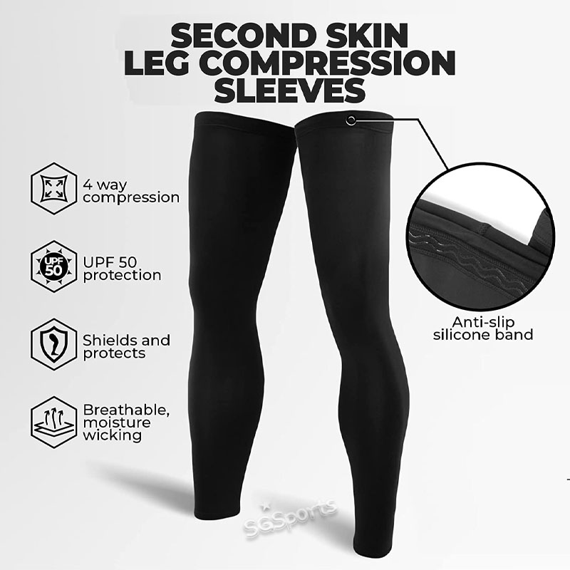 Sports Leg Sleeves (1 Pair) Long Compression Protection Sports Socks ...