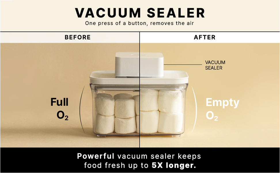 [VAKUEN OFFICIAL] AUTO VACUUM FOOD STORAGE CONTAINER 500 - 3000ML ...