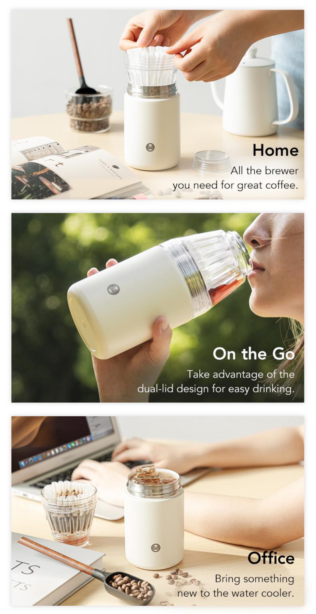 Outdoor Coffee Filter Mug Travelling Hand Brewed Coffee All-In-One Mug ...