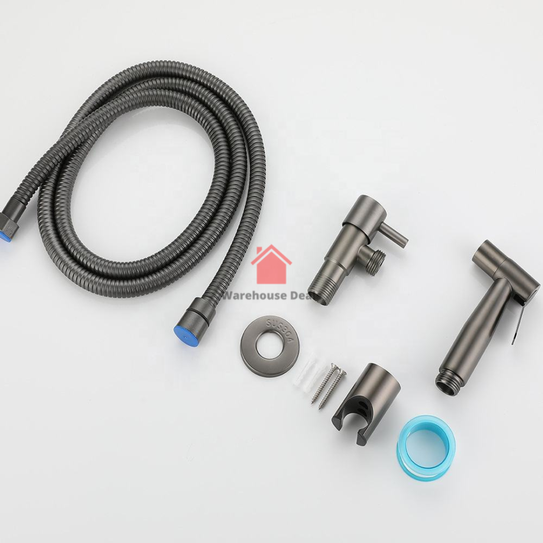 Quality Stainless Steel Bidet Spray Set Grey Toilet Bidet | Shopee ...