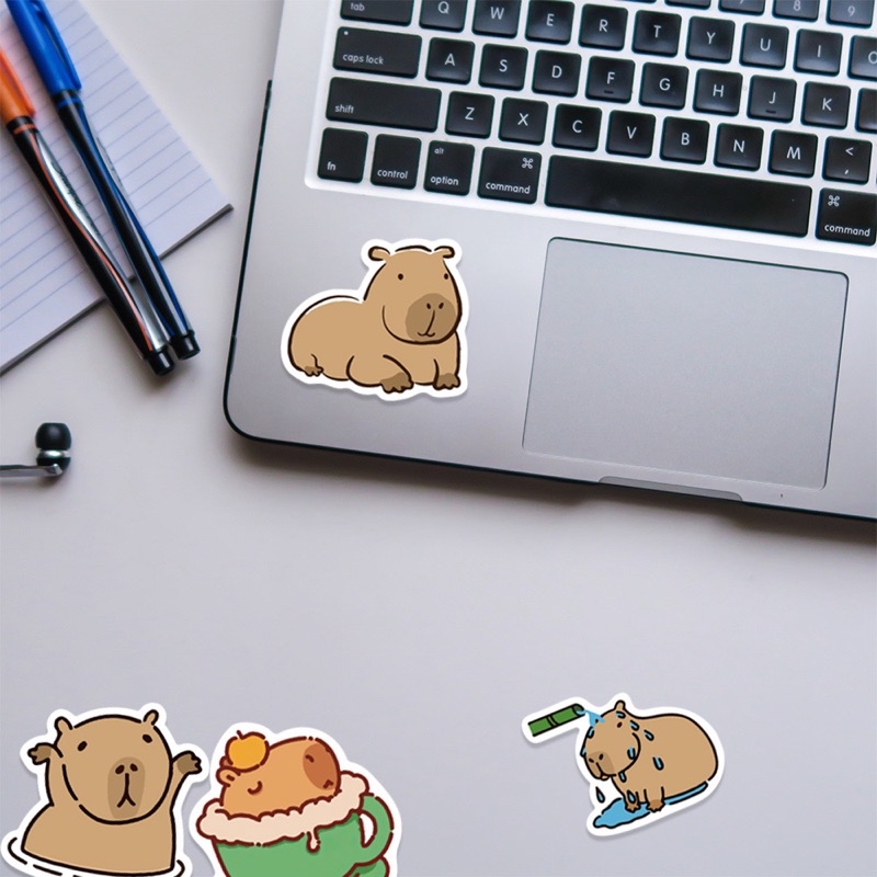 SG(50pcs/Set) Capybara meme Stickers Cute Animal Emoji Sticker Decals ...