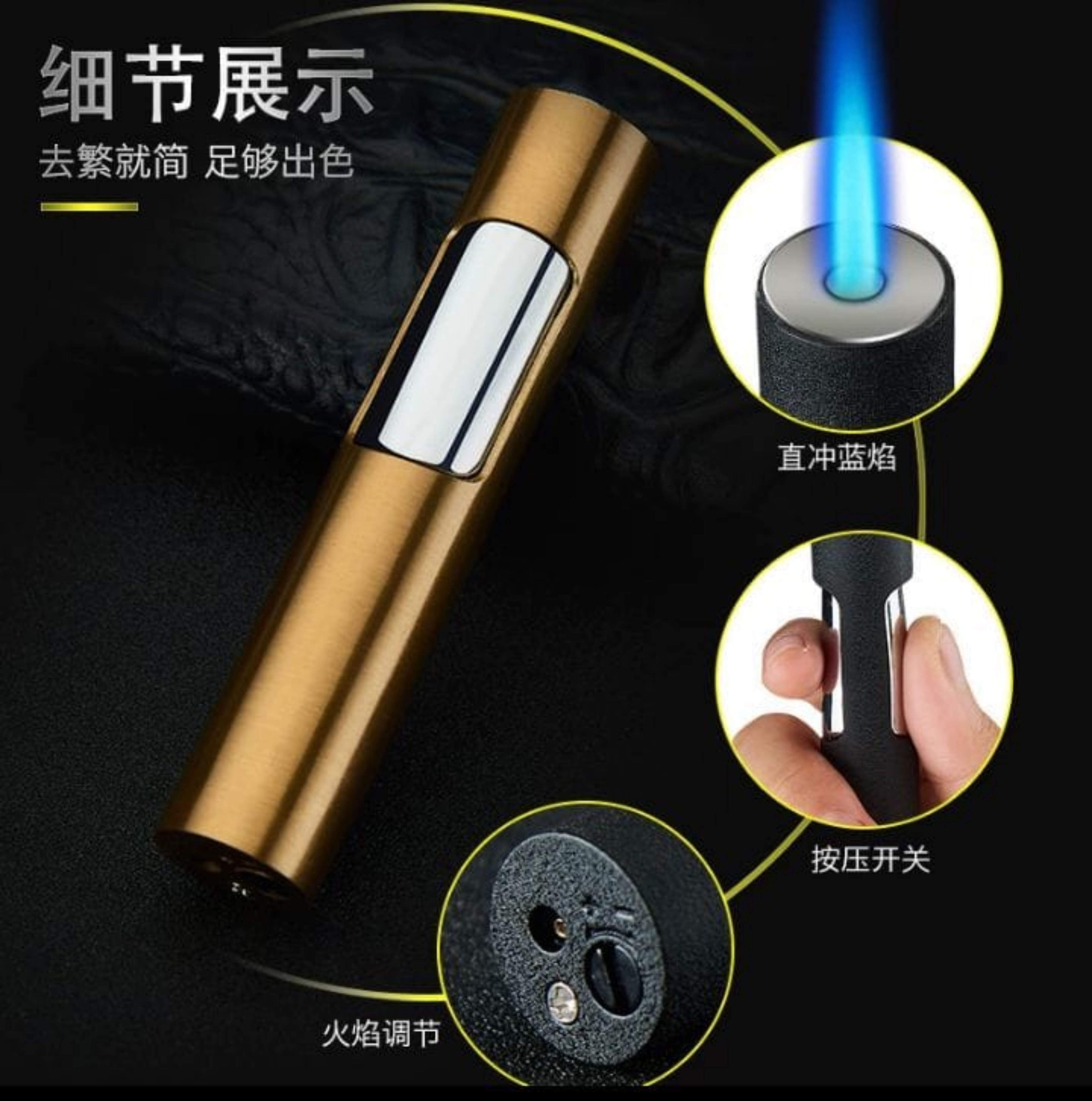 🇸🇬LOCAL SELLER🇸🇬 Tube Lighter Single Jet Butane Refillable Jet Lighter ...