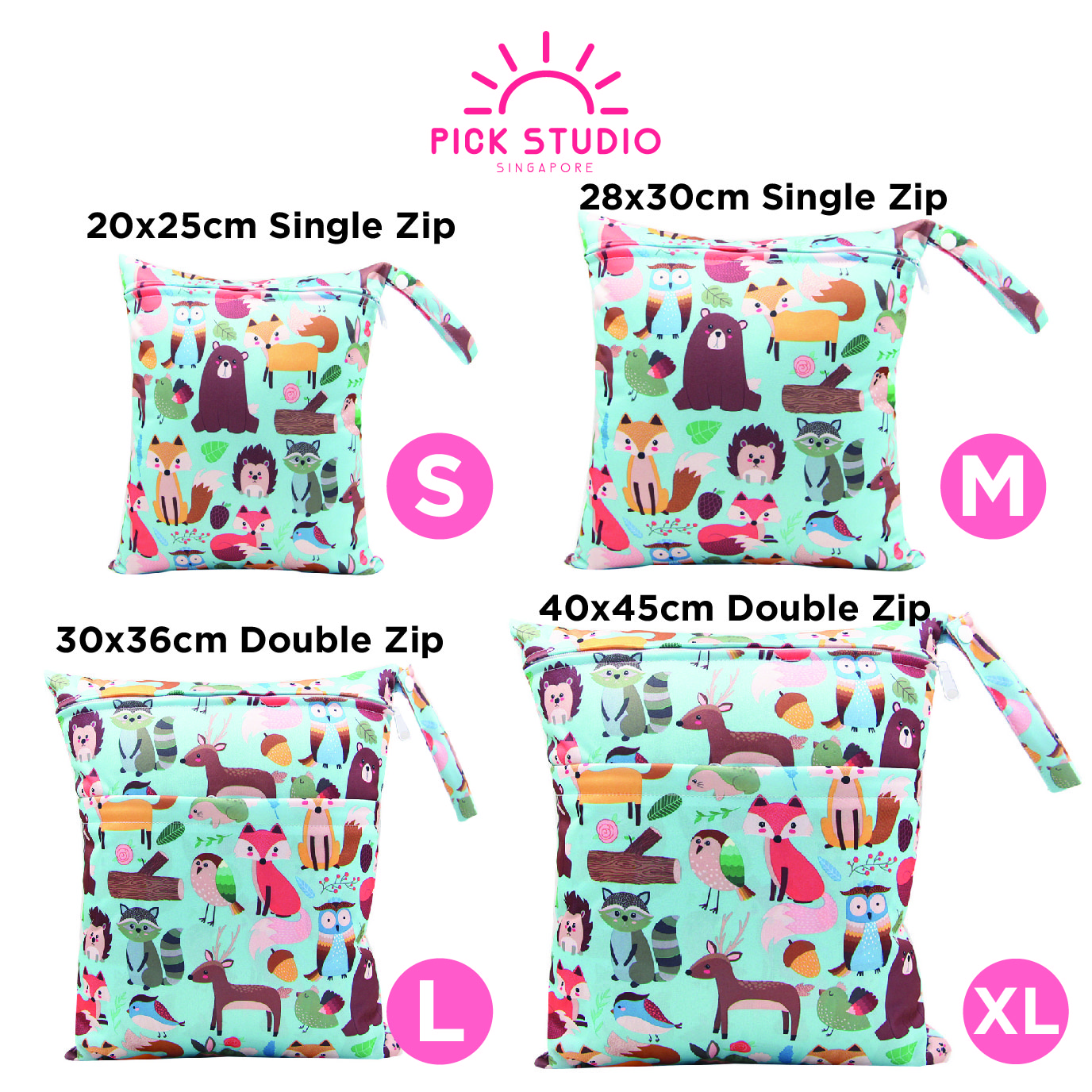 [SG READY STOCK] Waterproof Wet Bag / Diaper Bag / Nappy Bag in 4 Sizes ...