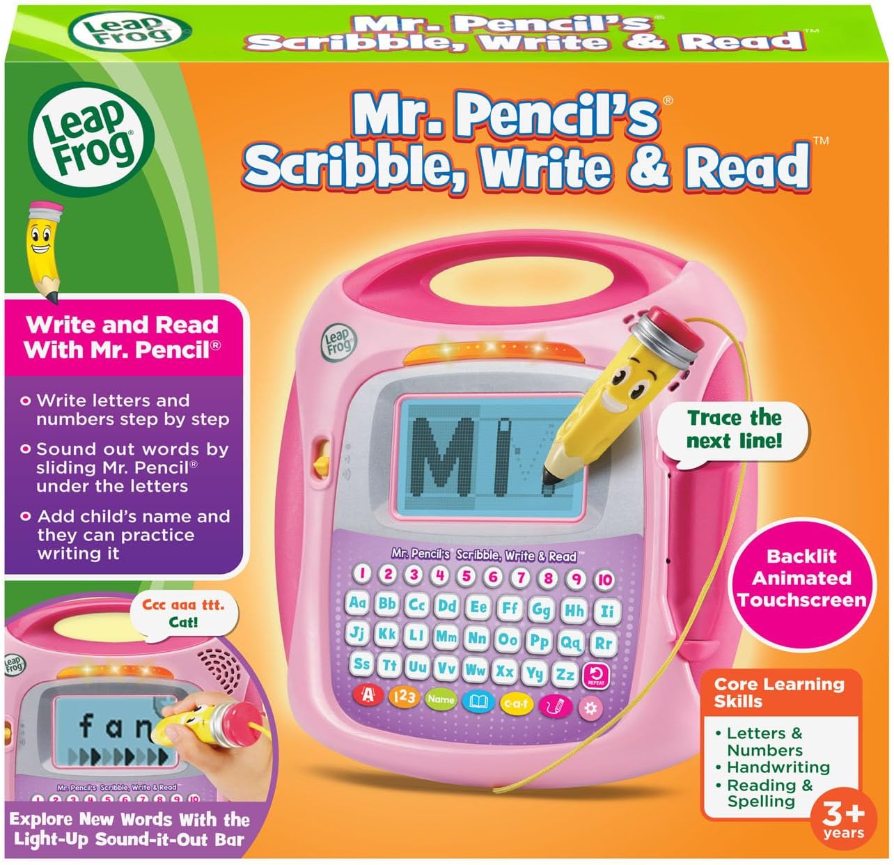 LeapFrog Mr. Pencil's Scribble and Write Pink / Green | Shopee Singapore