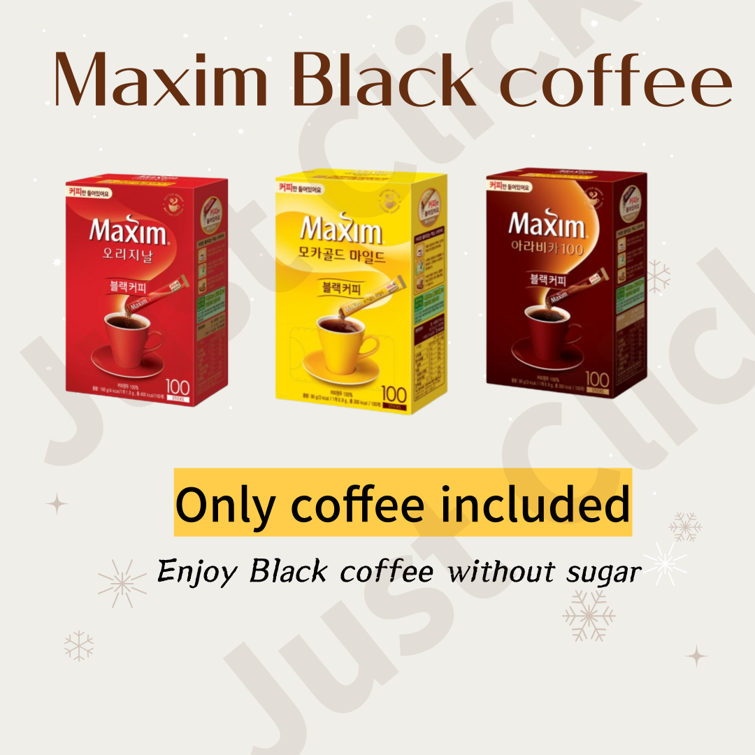 [Maxim] Black instant korea korean coffee 3type(original,arabica,mocha ...