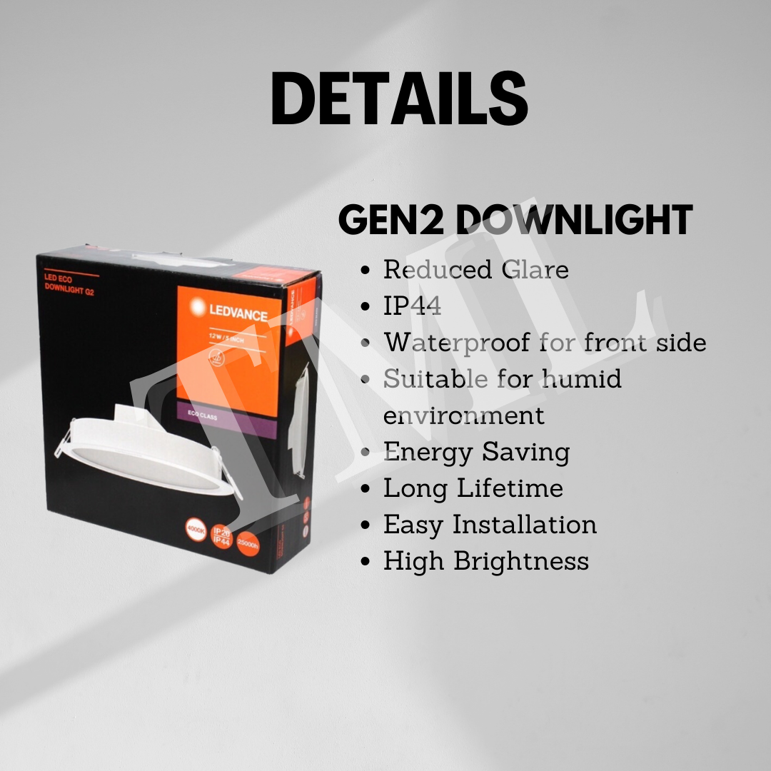 LEDVANCE G2 Premium Led downlight 8W 12W 18W 24W 4" 5" 6" 8" ECO Gen 2 ...