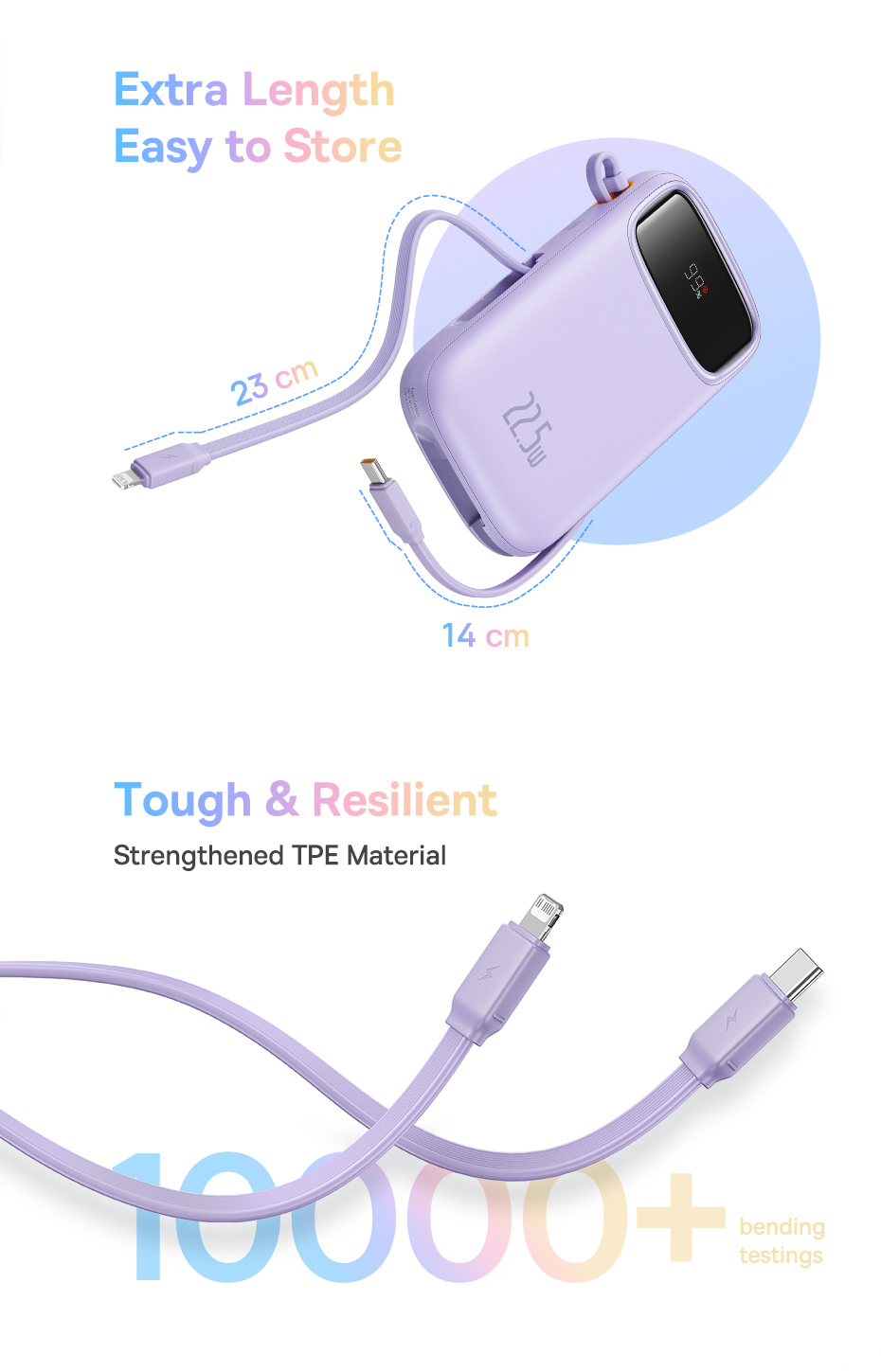 Baseus Power Bank 10000mAh 20000mAh PD 22.5W 20W 4 Ports Fast Charging ...