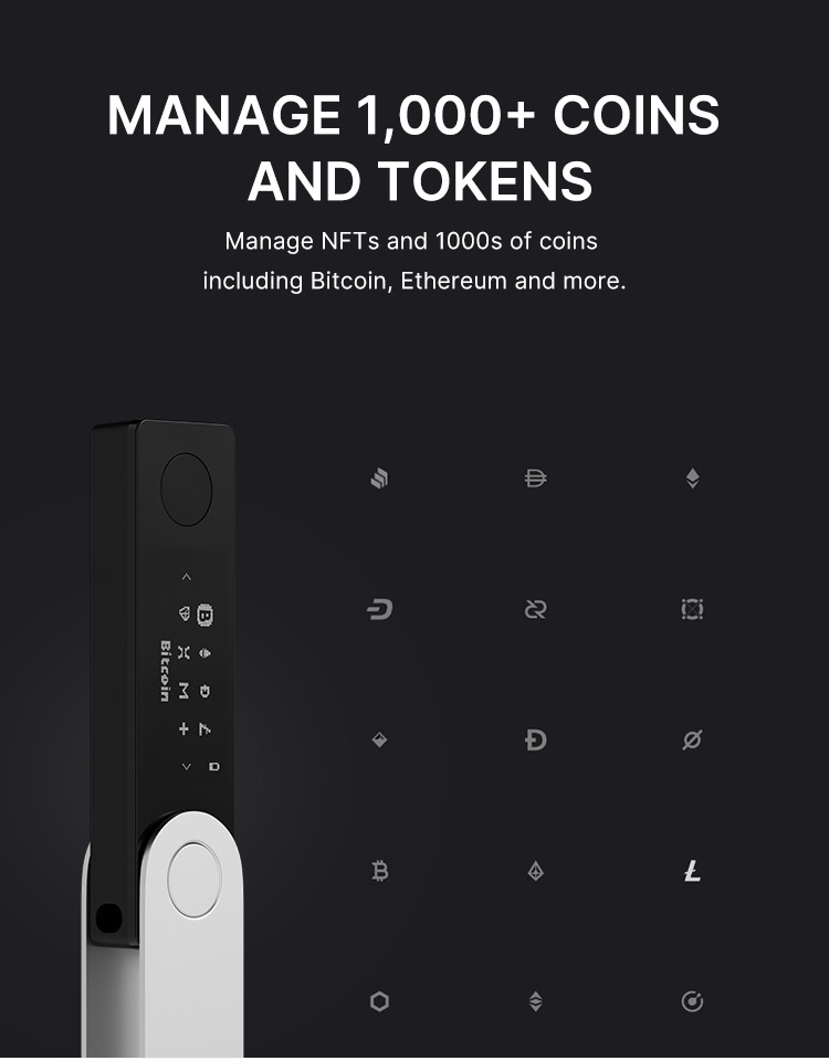 [Official Authorized Retailer]Ledger Nano X Crypto Hardware Cold Wallet ...