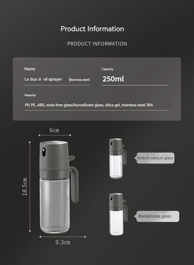 Oil Sprayer for Kitchen, Household Glass Atomizer Oil Spray Bottle with ...