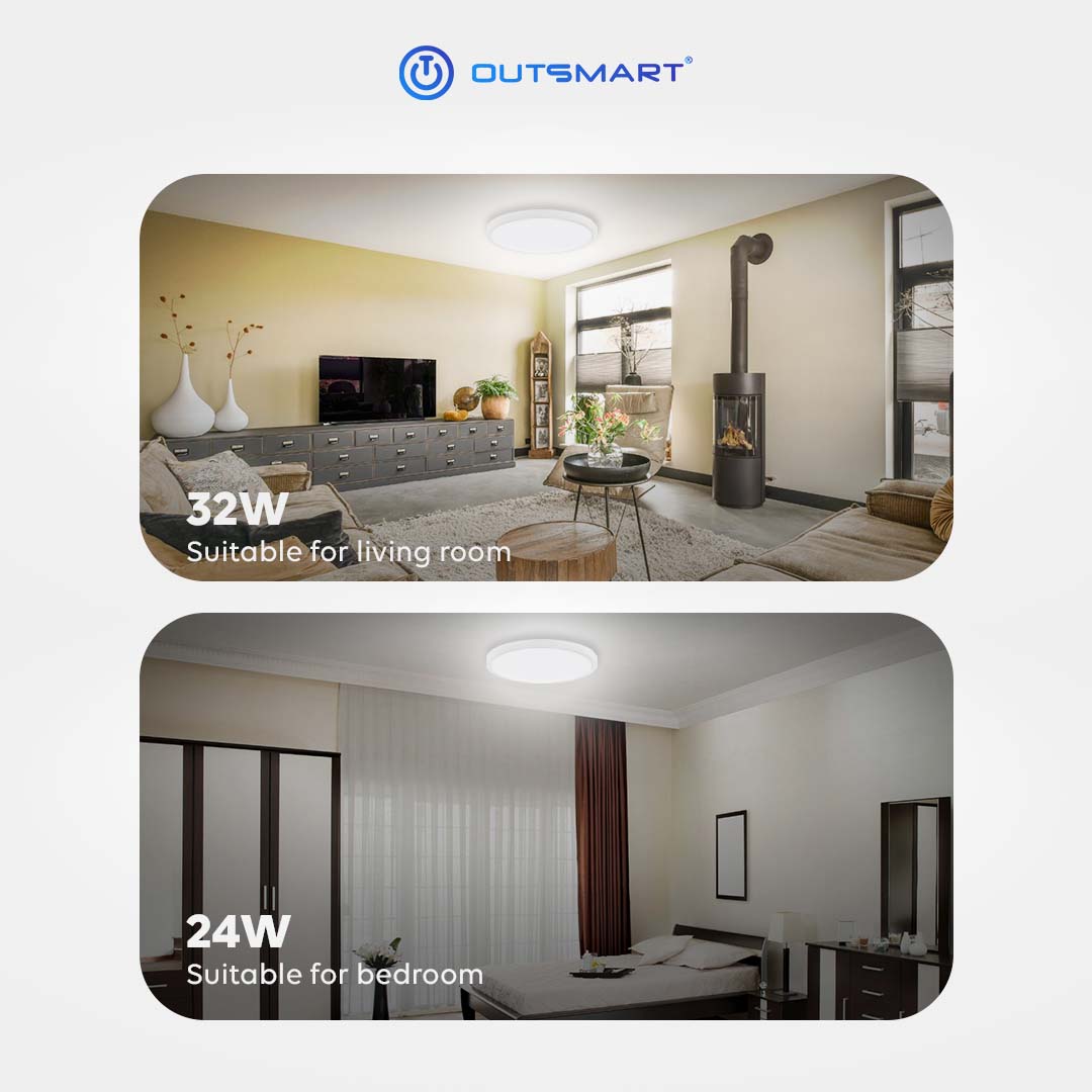 OUTSMART Wifi Smart RGB Ceiling Light | Shopee Singapore