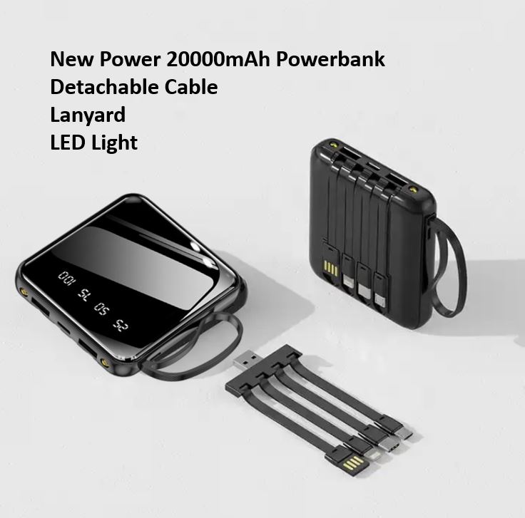 SG Local Stock FAST Charging Power Bank with Detachable Cable Mini ...