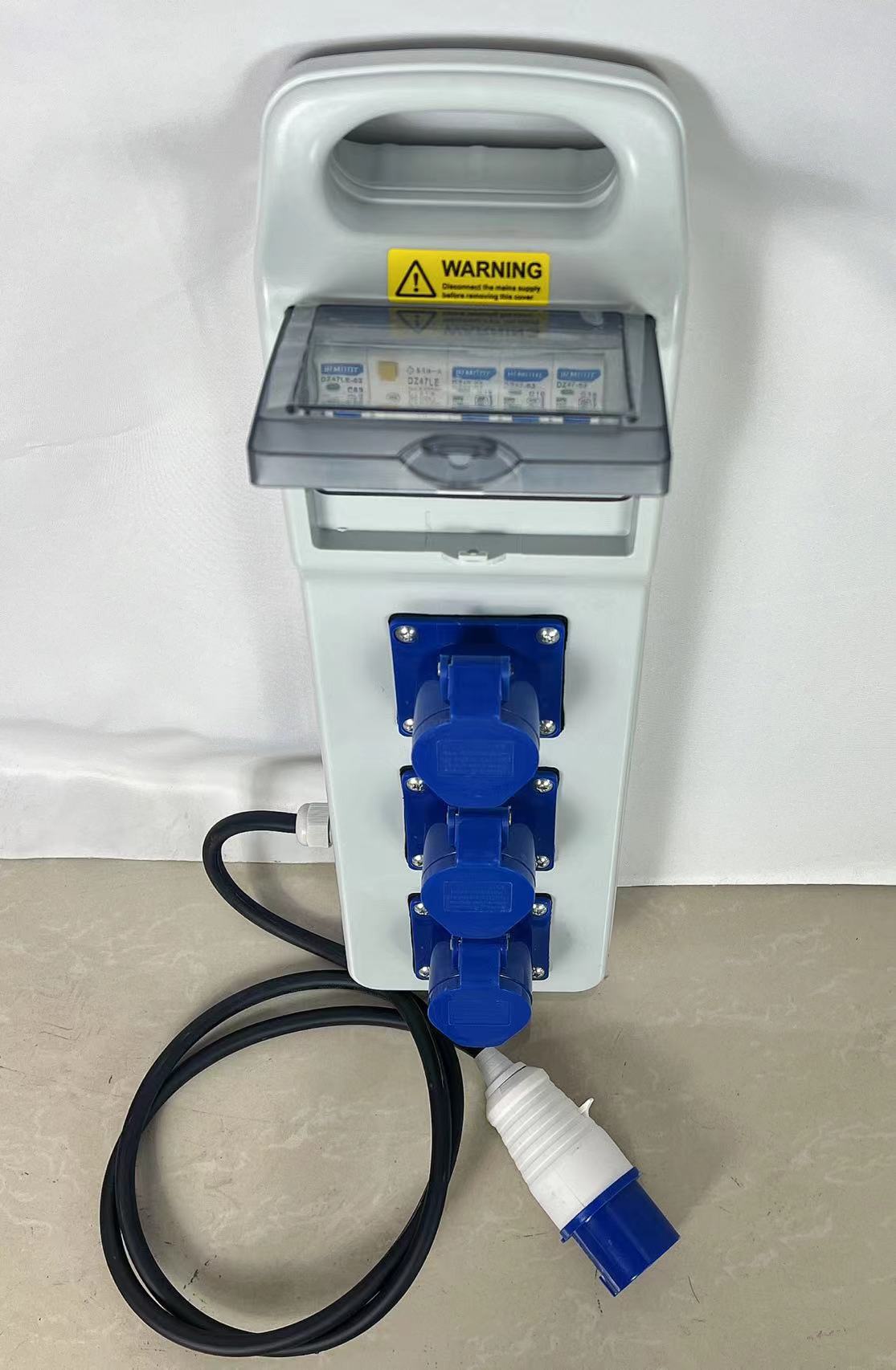 16A 3 Way Socket Industrial Distribution Electrical Box Plug Outdoor ...