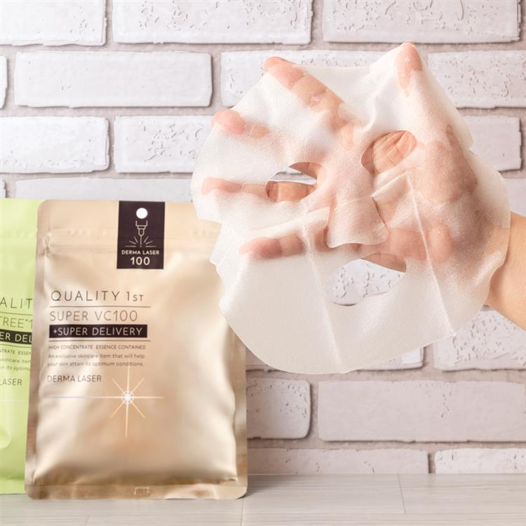 Quality 1st (First) DERMA LASER SUPER Mask 7 sheets 9 series / VC100 ...