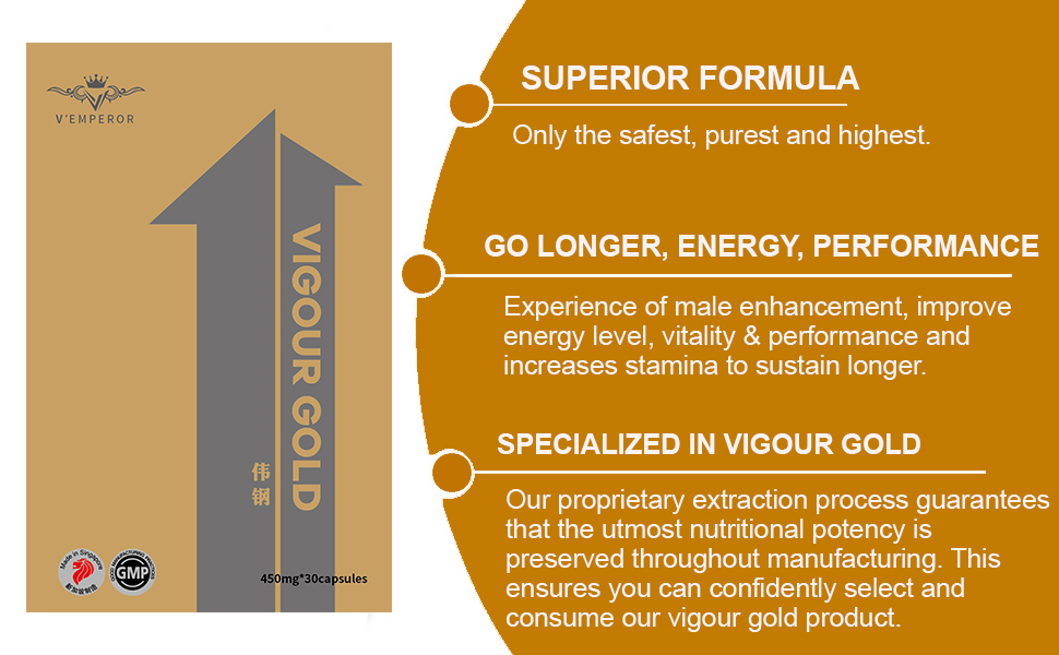 Vigour Gold Men's Extra Performance - Enhance Stamina, Strength ...