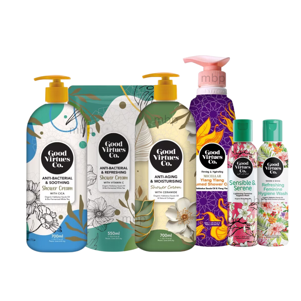 GVC Good Virtues Co. Anti-Bacterial & Hydrating Body Wash Shower Cream ...