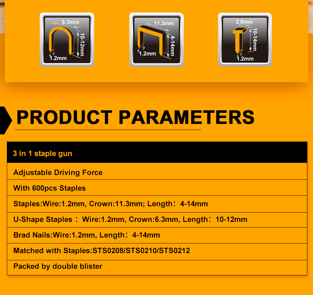 INGCO 3 in 1 Staple Gun HSG1405 with 600pcs Staples | Shopee Singapore