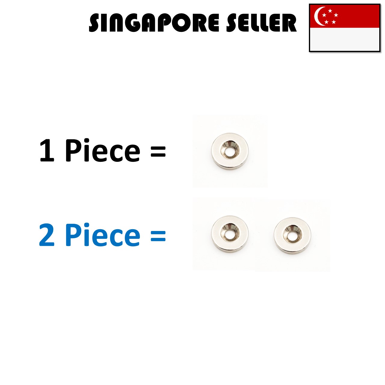 🧲 SG SELLER 🧲 20x3-5mm Countersunk Neodymium Magnet N35 Strong ...