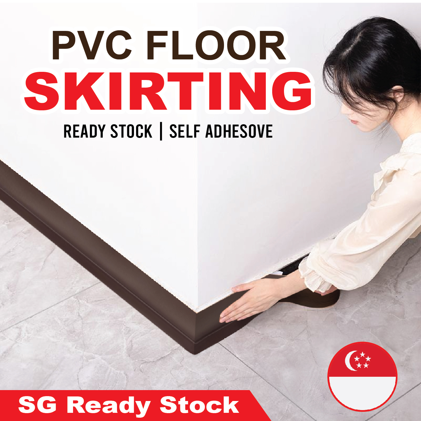 Vinyl PVC Closing Edge Closing Strip Flooring Ending Trimming Finishing ...