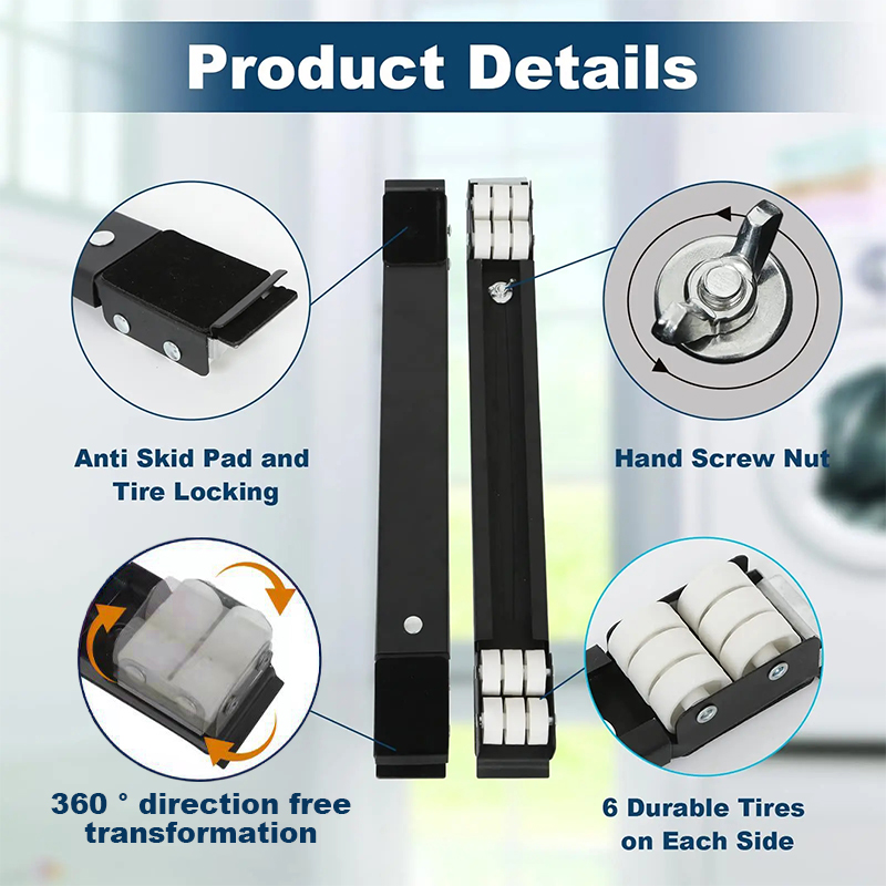 【NDD】Movable Washing Machine Base With 360° Wheels Upgrade Fridge ...