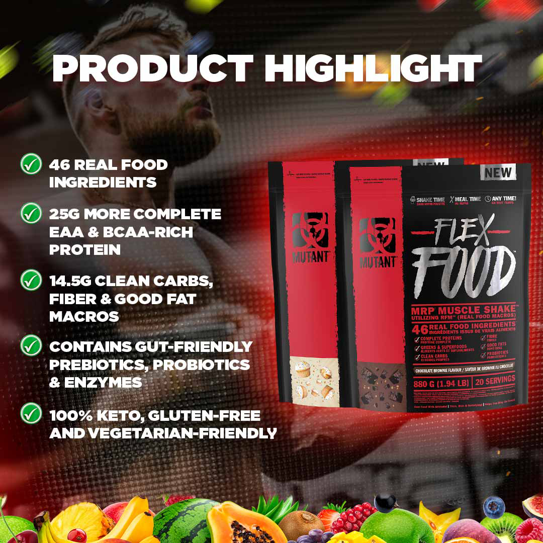 Mutant Flex Food, Meal Replacement, Supplement Food with High Protein ...