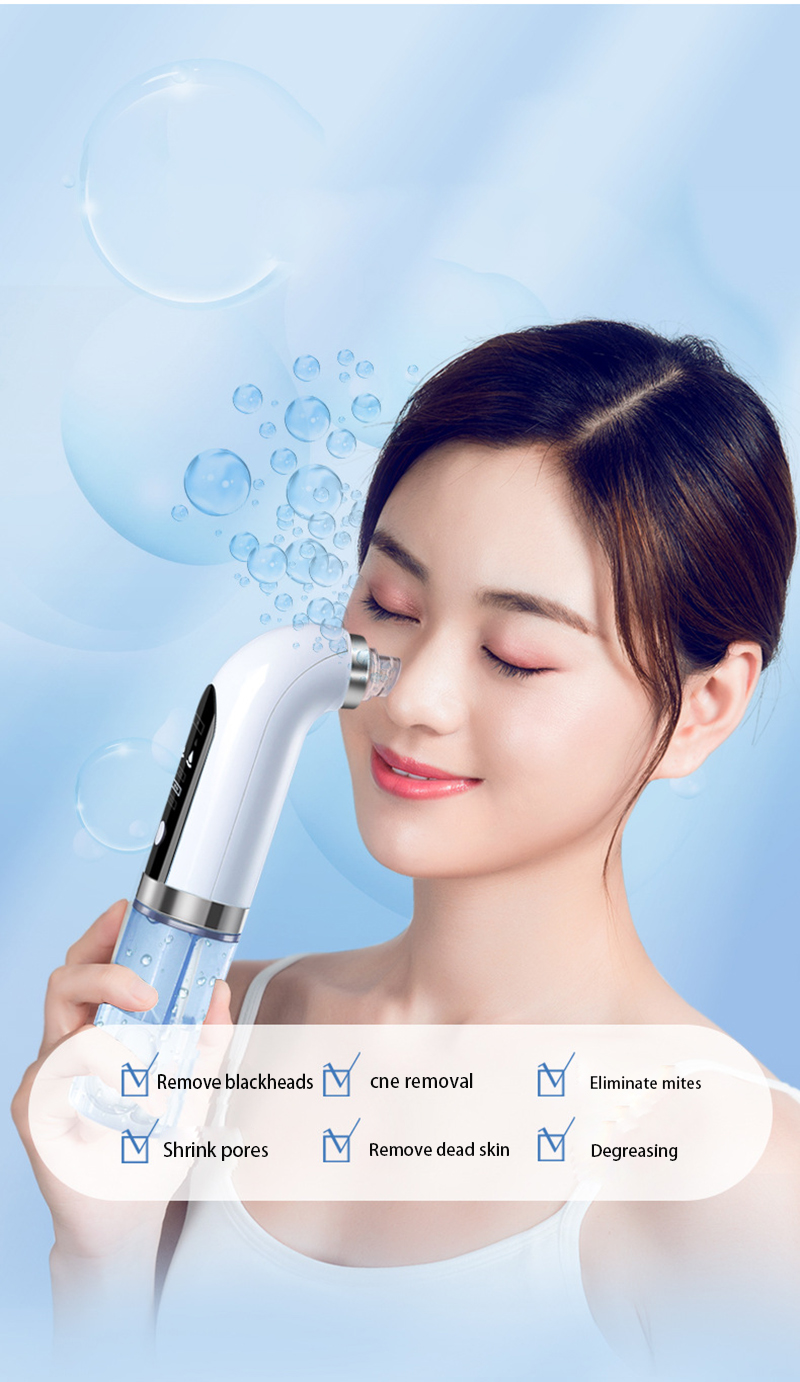 Electric Blackhead Remover LCD vacuum 祛白頭/黑頭 Facial Skin Care Whitehead ...