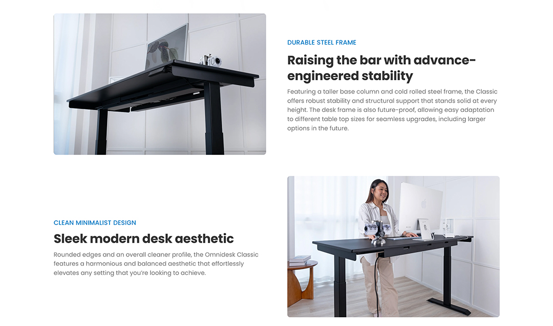 Omnidesk Classic Regular (76cm Width) - Standing Desk | Shopee Singapore