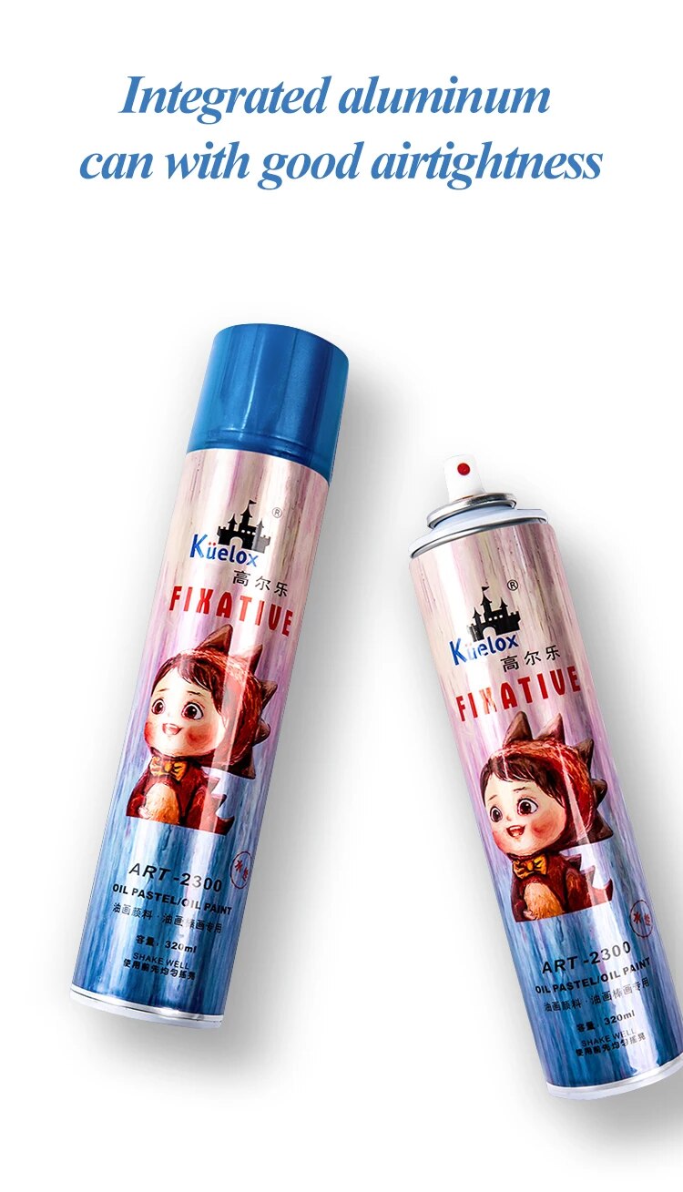 Kuelox Fixative Art Spray for Artwork Coating (watercolor, gouache ...