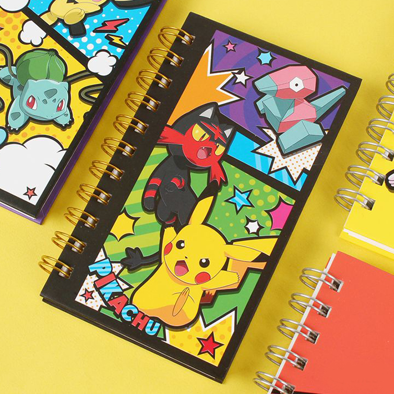 Pokemon Small Handy Hard Cover Ring Lined Notebook Notepad Memo Notes ...