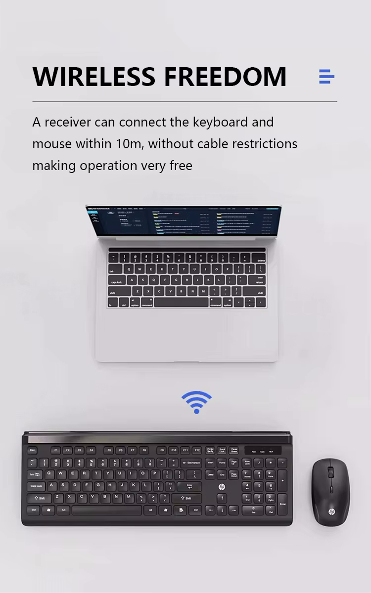 HP CS500 Silent Wireless Slim Keyboard and Mouse Combo | Shopee Singapore