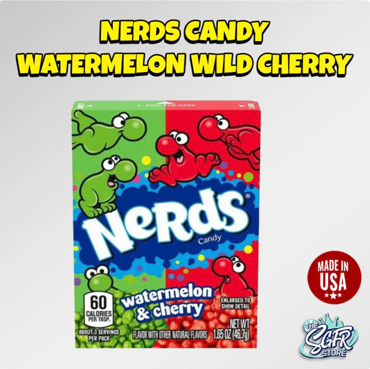 Nerds Candy Watermelon and Wild Cherry Flavour (46.7g) | SGFR Store ...