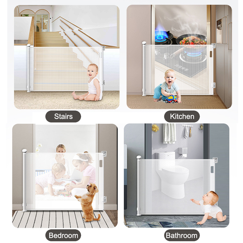 [SG Stock] Punch Free Retractable Safety Gate Child Safety Barrier ...