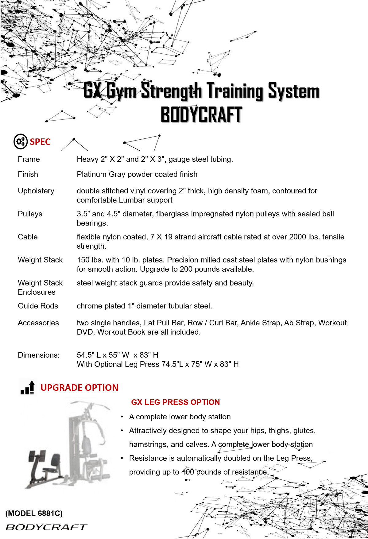 BodyCraft GLX Home Gym | Shopee Singapore