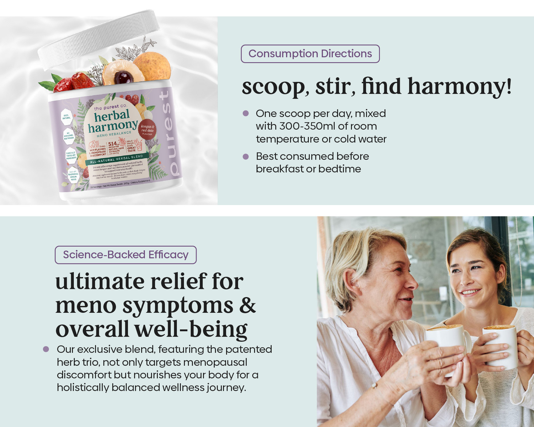 Purest Co Herbal Harmony (Natural Menopause Relief) | Shopee Singapore