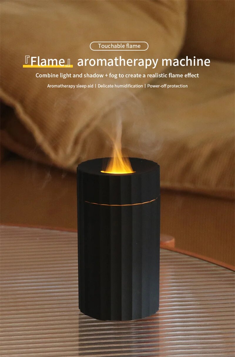 HiQiLi Flame Diffuser Aromatherapy Quiet Humidifier Soothing Essential ...