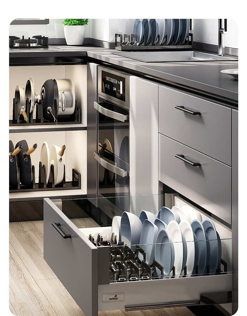 🇸🇬Adjustable Plate Bowl Rack Storage | Dish Rack|Drawer Dinnerware ...