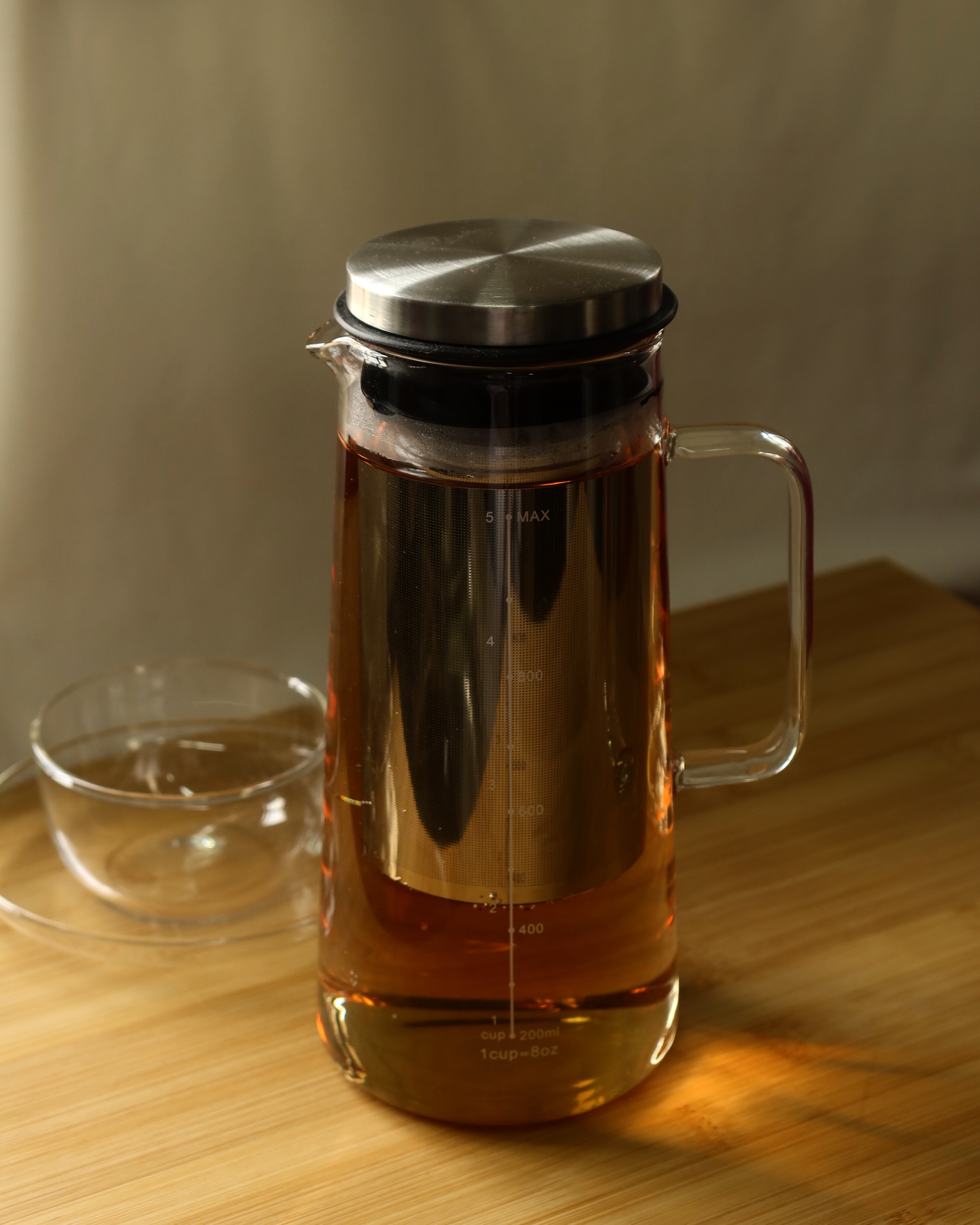 Cold Brew Glass Pitcher with Strainer (Suitable for Tea and Coffee ...