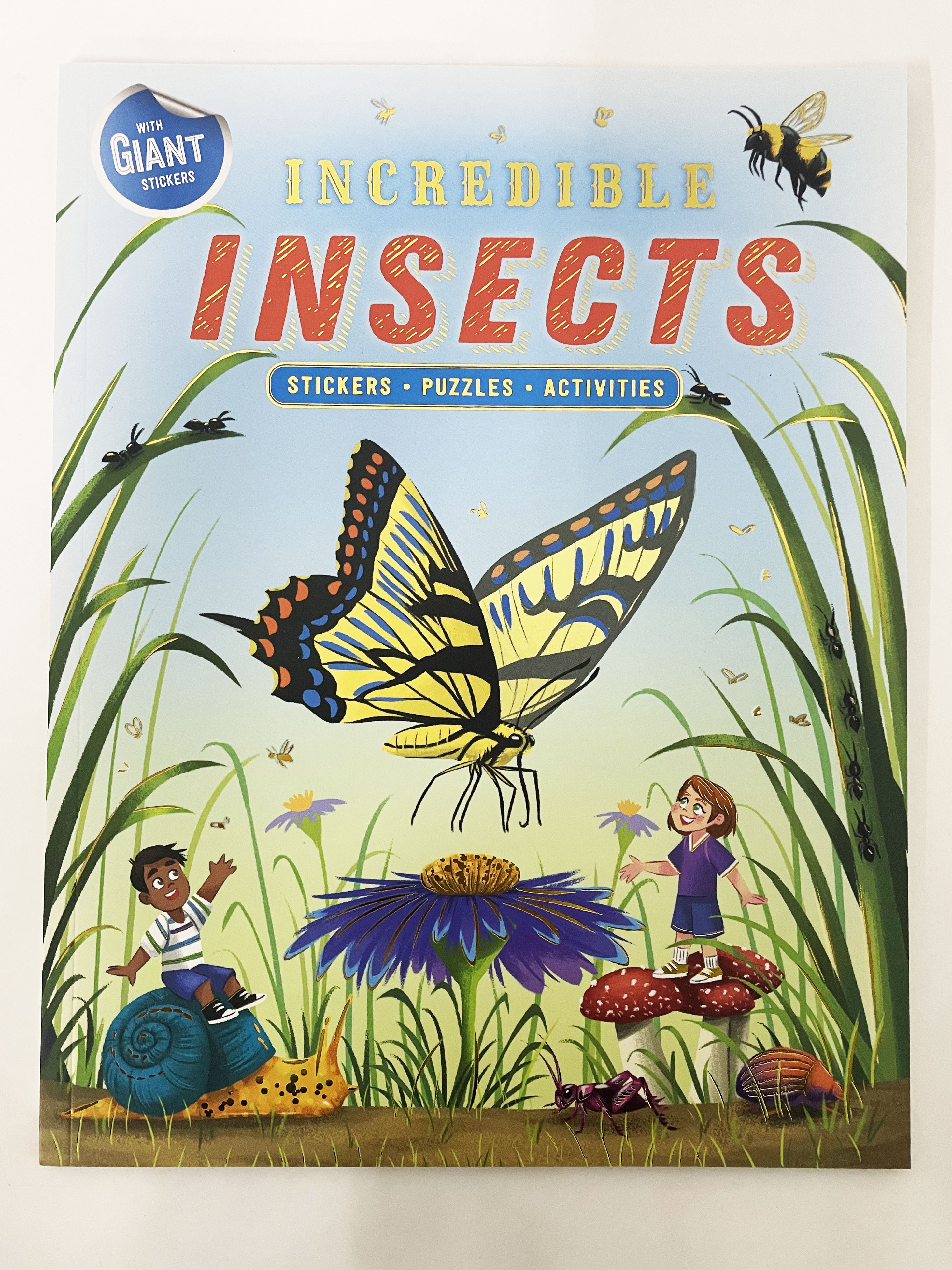 Incredible Insects Activity Book With Giant Stickers For Kids To Learn ...