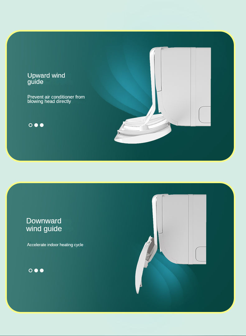 🇸🇬【SG stock】Retractable Air Conditioner Wind Shield Aircon Wind ...