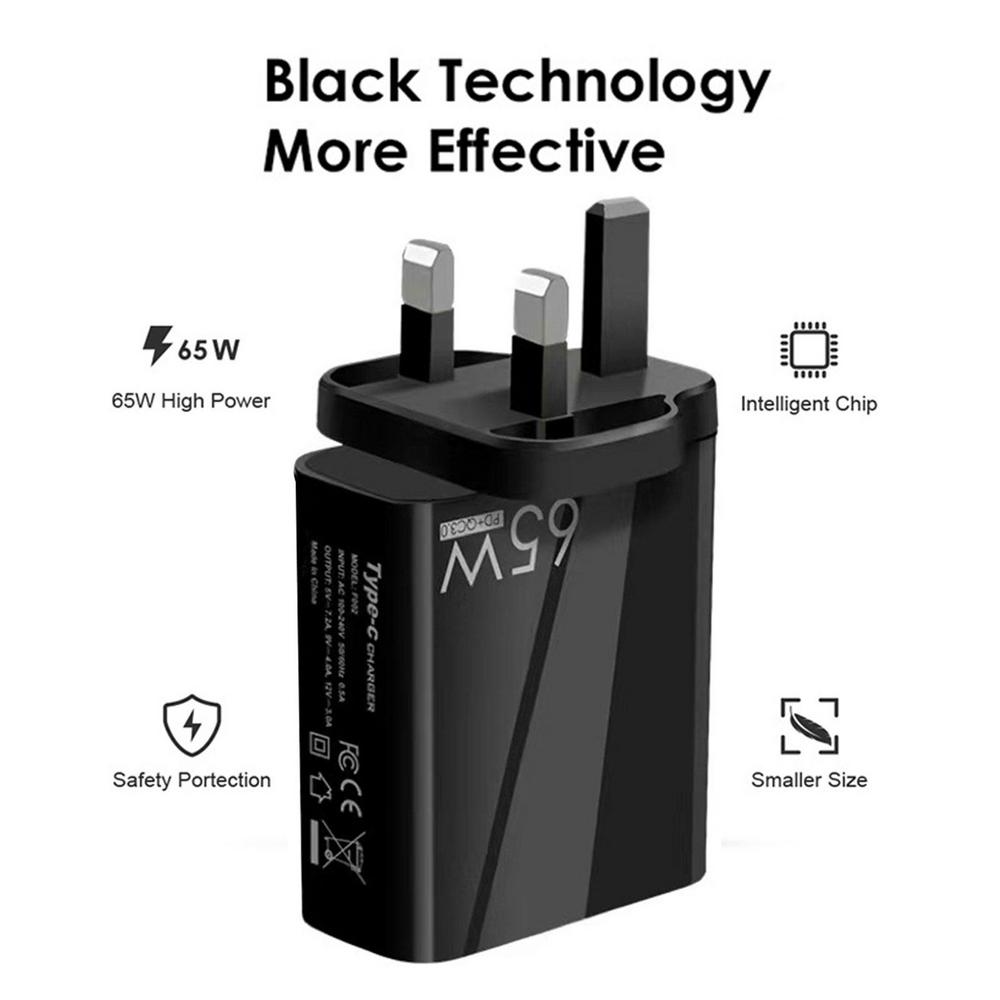 65W Mobile Phone Tablet Fast Charger Adapter PD USB Type C (SG Stocks ...