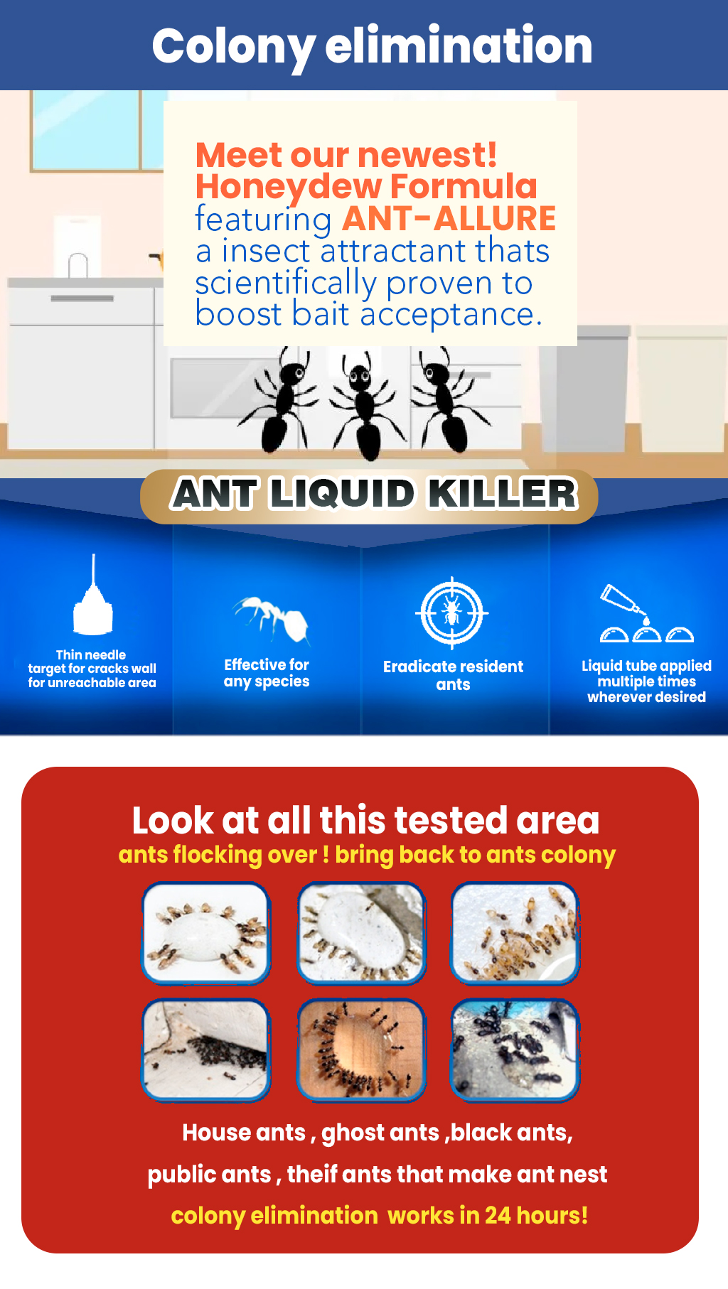 🥇Antslayer ® Ant Killer - Liquid Ant Bait 30ml Pest Control Ant Gel l ...