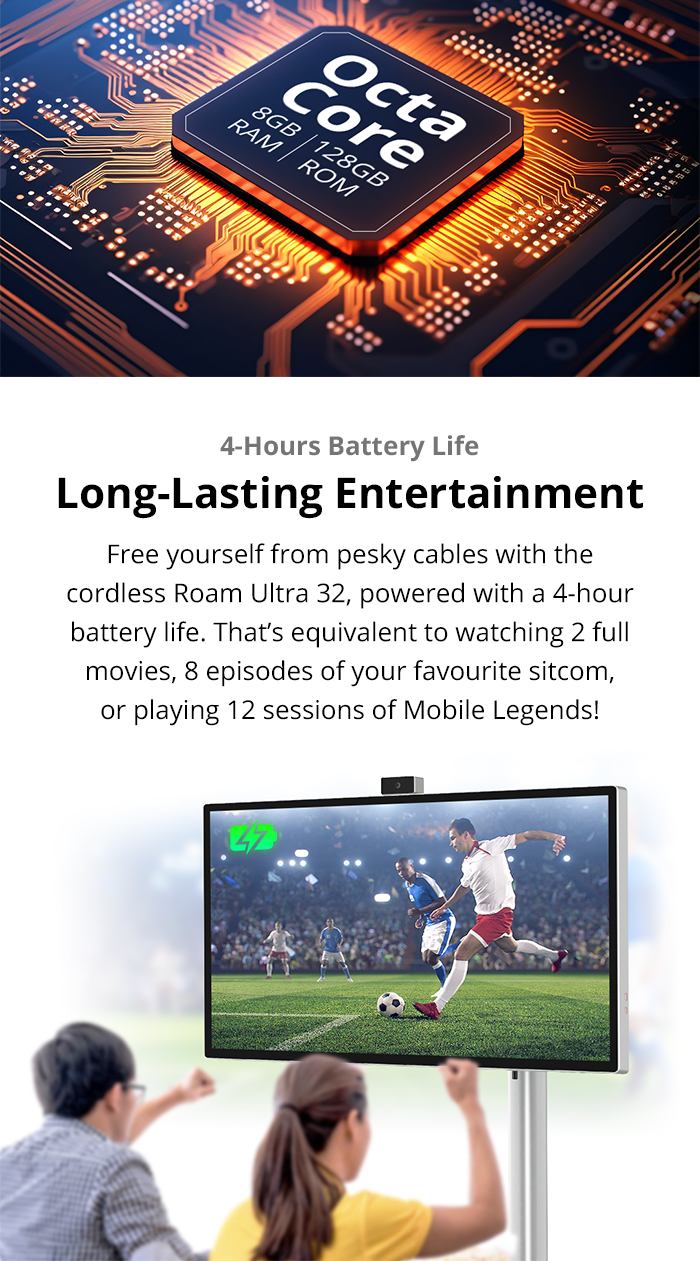 PRISM+ Roam Ultra 32 Lifestyle Smart Display| 32" Touchscreen 4K UHD ...