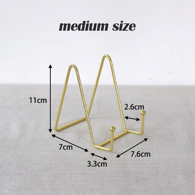 【SG】Iron Art Display Stand Plate Stands Metal Picture Frame Holder ...