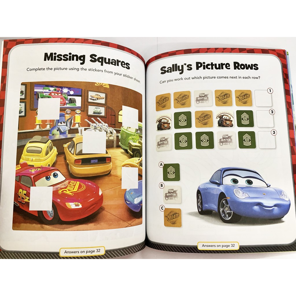 Disney Pixar 500 Stickers Activity Book With Activities & Puzzles For ...